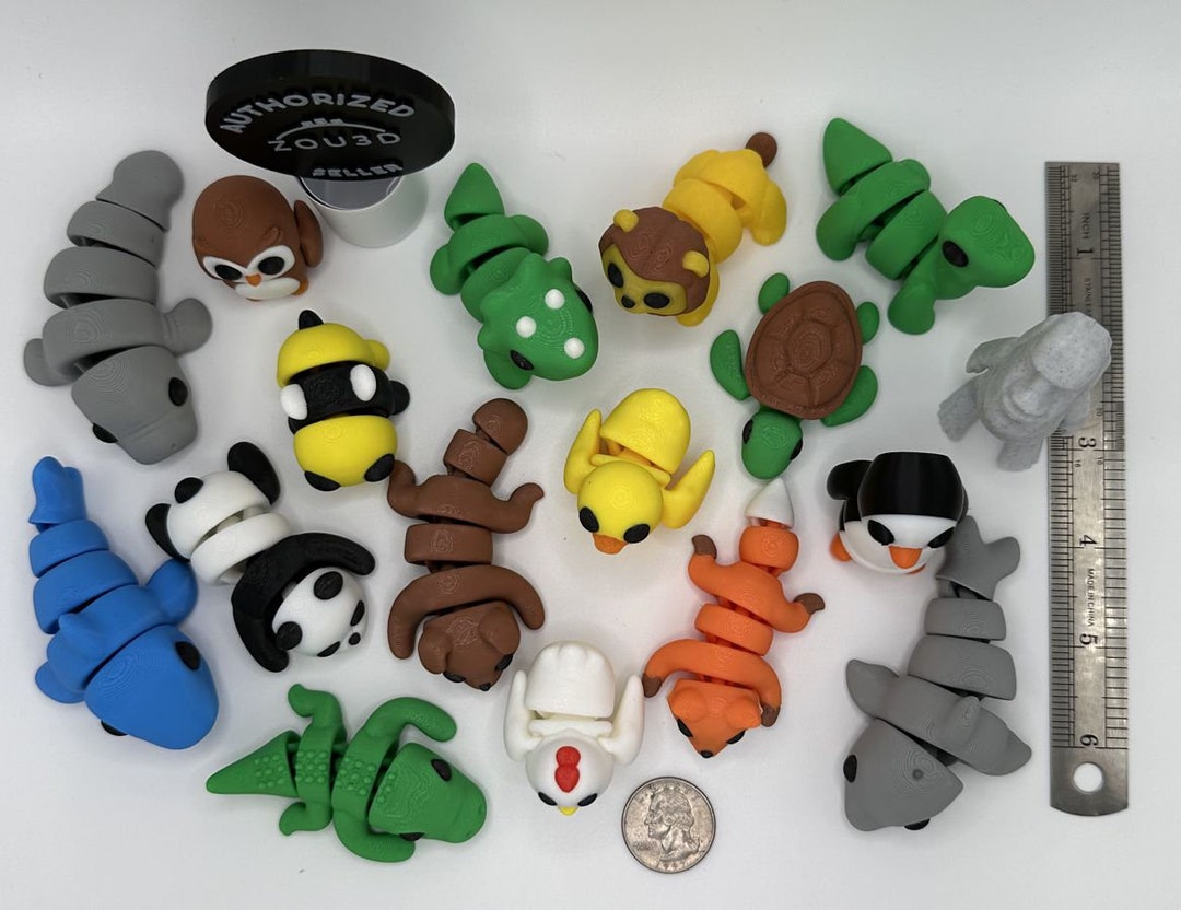 You-pick - 3D Printed Articulated Flexible Fidget Toy Sensory Pet Cute ...