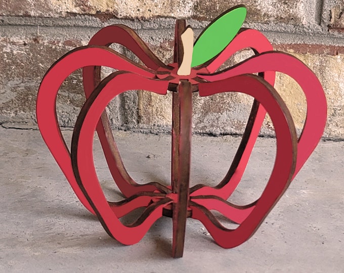 Laser Ready Apple | Apple Cut File | Laser Cut Files for Teacher's ...