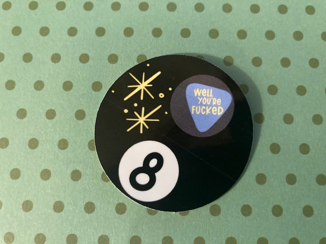 Magic Eight Ball Sticker for Laptops and Bumper Stickers - Etsy