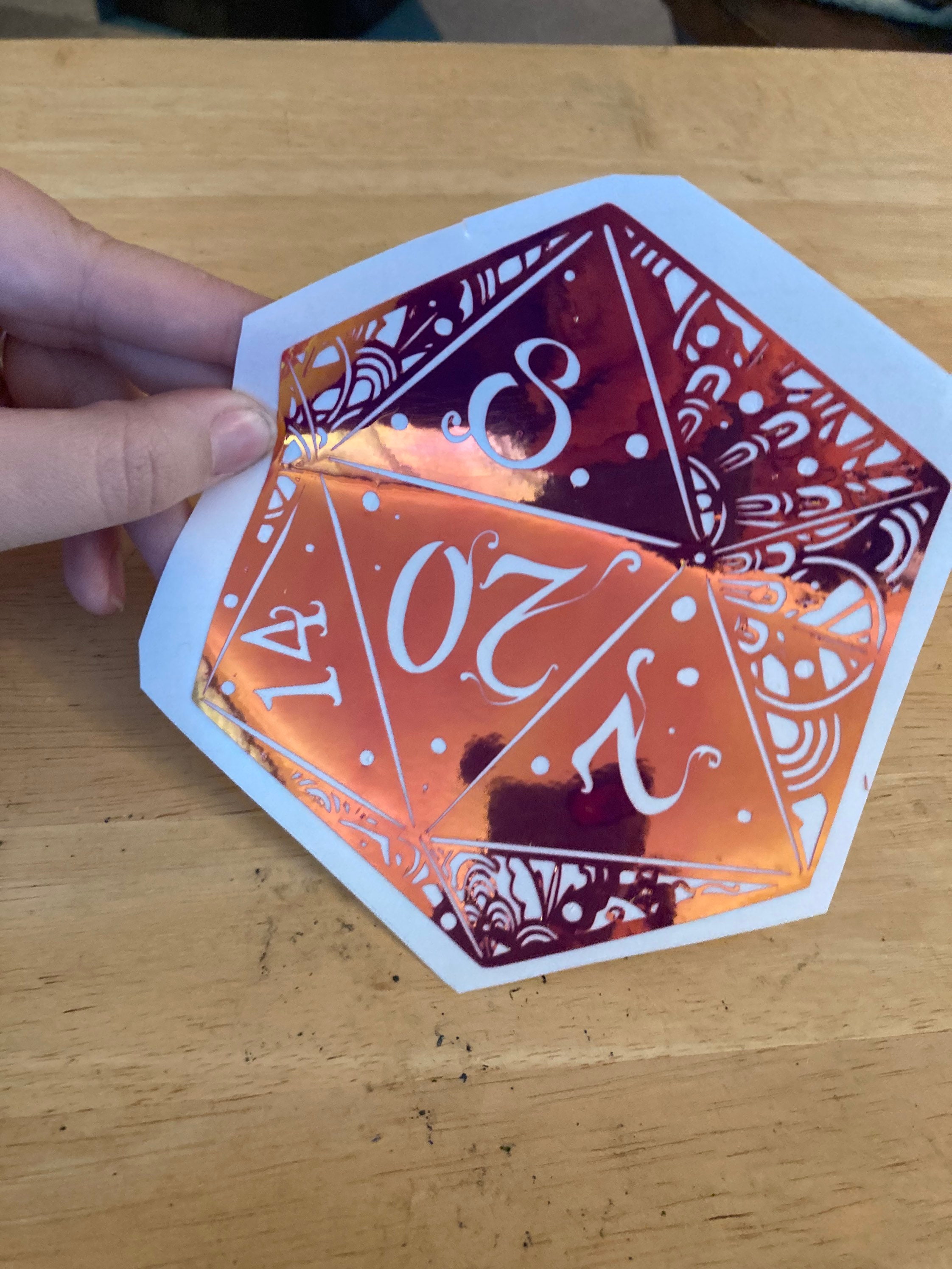 DND D20 Dice Decal for Cars and Laptops. - Etsy