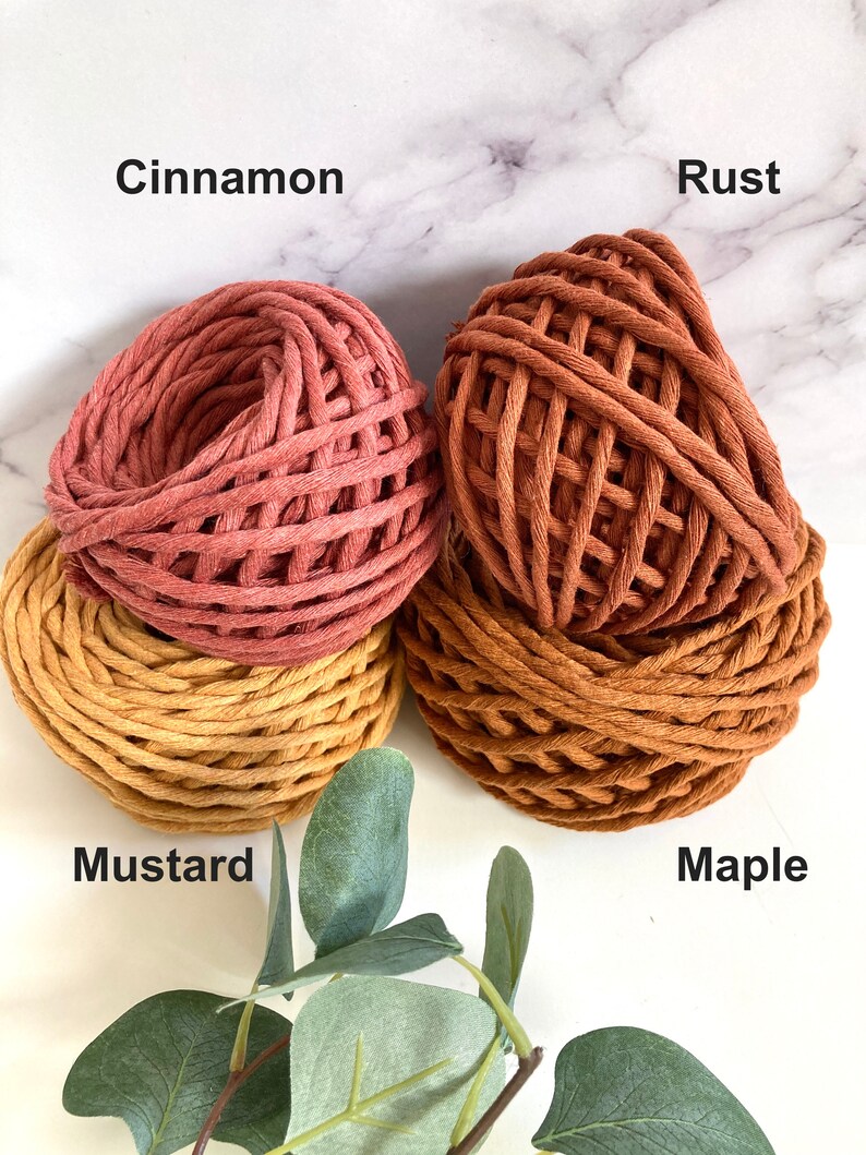 3mm Colored Macrame Cord 50/100ft Cotton String Single - Etsy