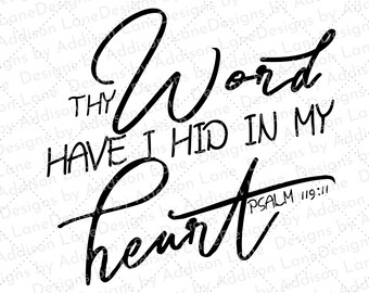 Thy Word Have I Had In | Etsy