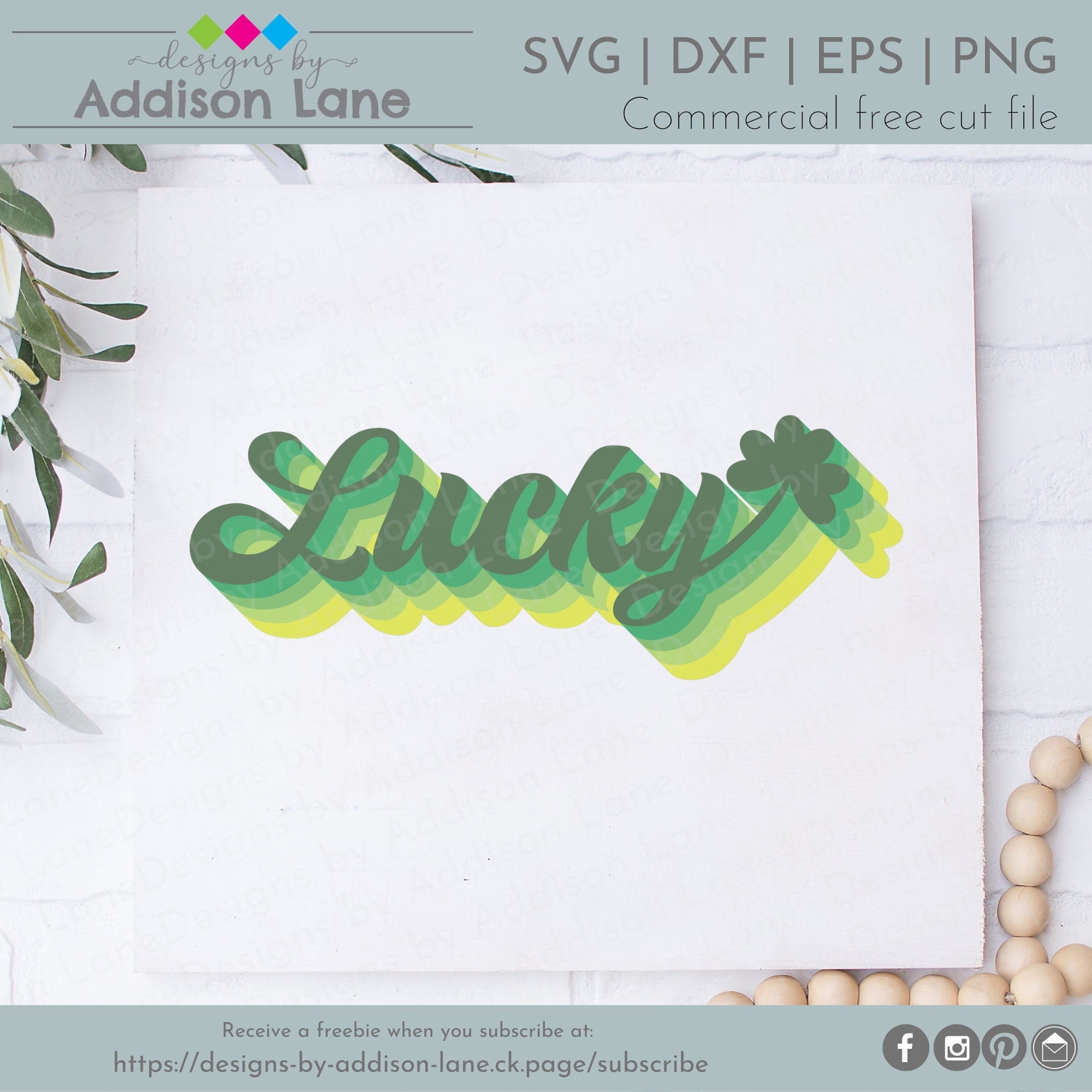 Lucky SVG Lucky Retro SVG Shamrock SVG Lucky Shamrock - Etsy