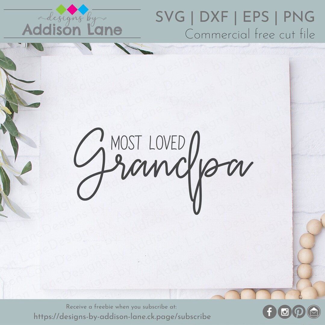 Most Loved Grandpa SVG - Blessed Grandpa SVG - Promoted to Grandpa SVG ...