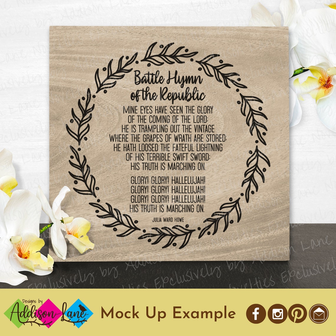 Battle Hymn Of The Republic SVG Mine Eyes Have Seen The | Etsy