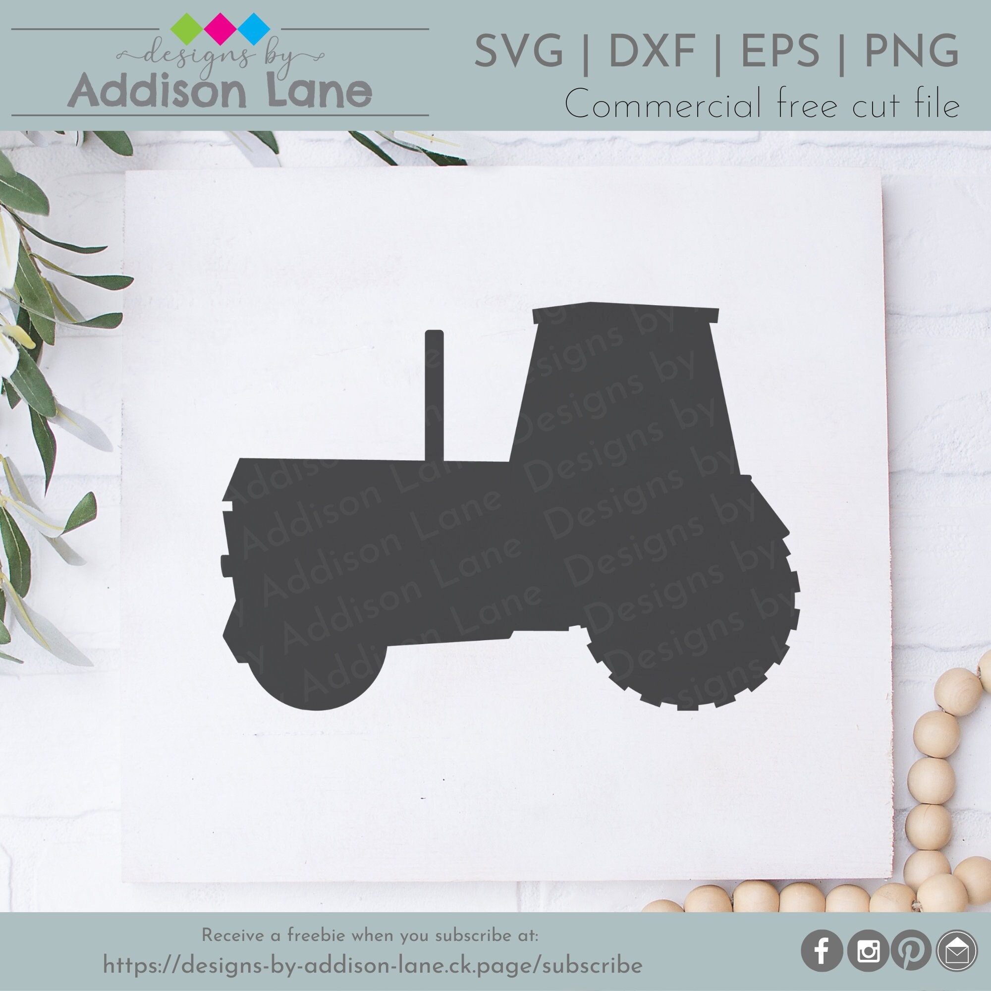Tractor Silhouette SVG - Tractor SVG - Farm Tractor Silhouette SVG ...