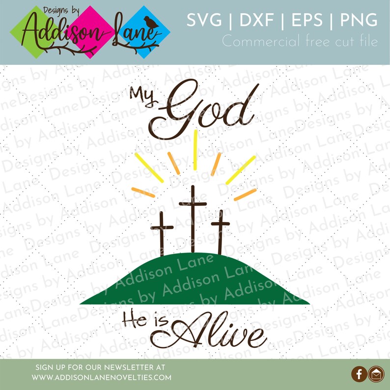 My God is Alive SVG Resurrection SVG Easter SVG Three - Etsy