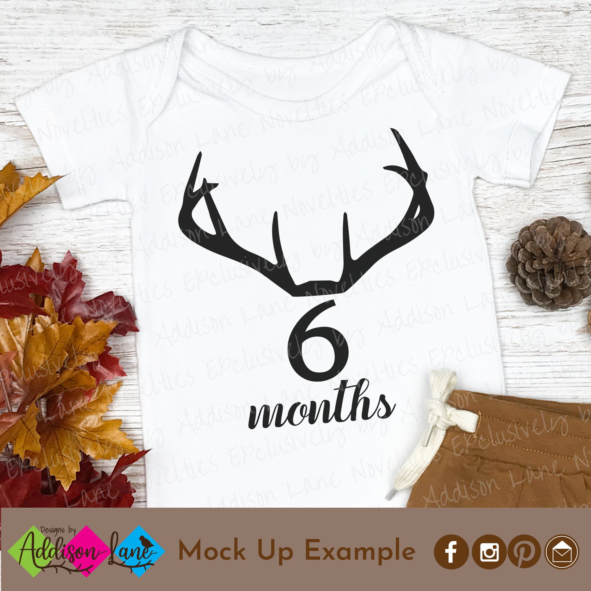 Baby Six Month Milestone SVG Milestone Marker SVG Deer - Etsy UK