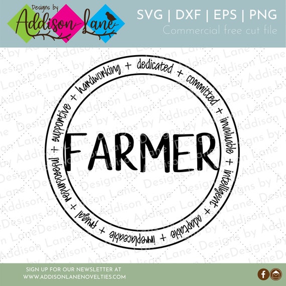 Farmer SVG Support Your Farmer SVG Farmer Cut File SVG - Etsy