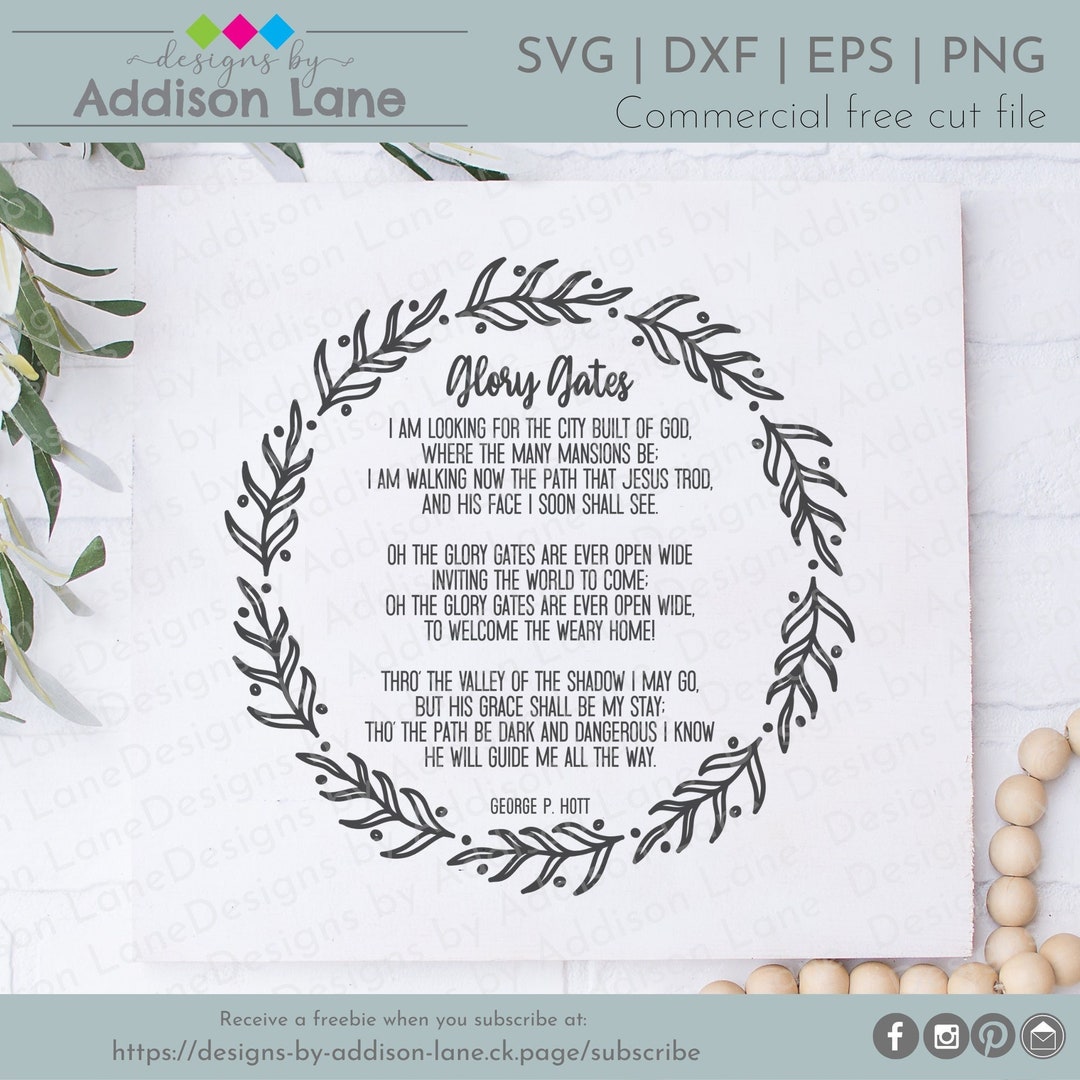 Glory Gates SVG | I Am Looking for the City Built of God SVG | Heaven ...