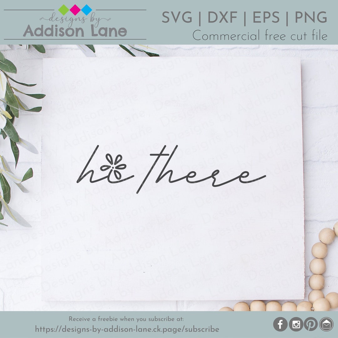 Hi There SVG - Fun Saying SVG - Hi There Sign SVG - Front Door Sign Svg ...