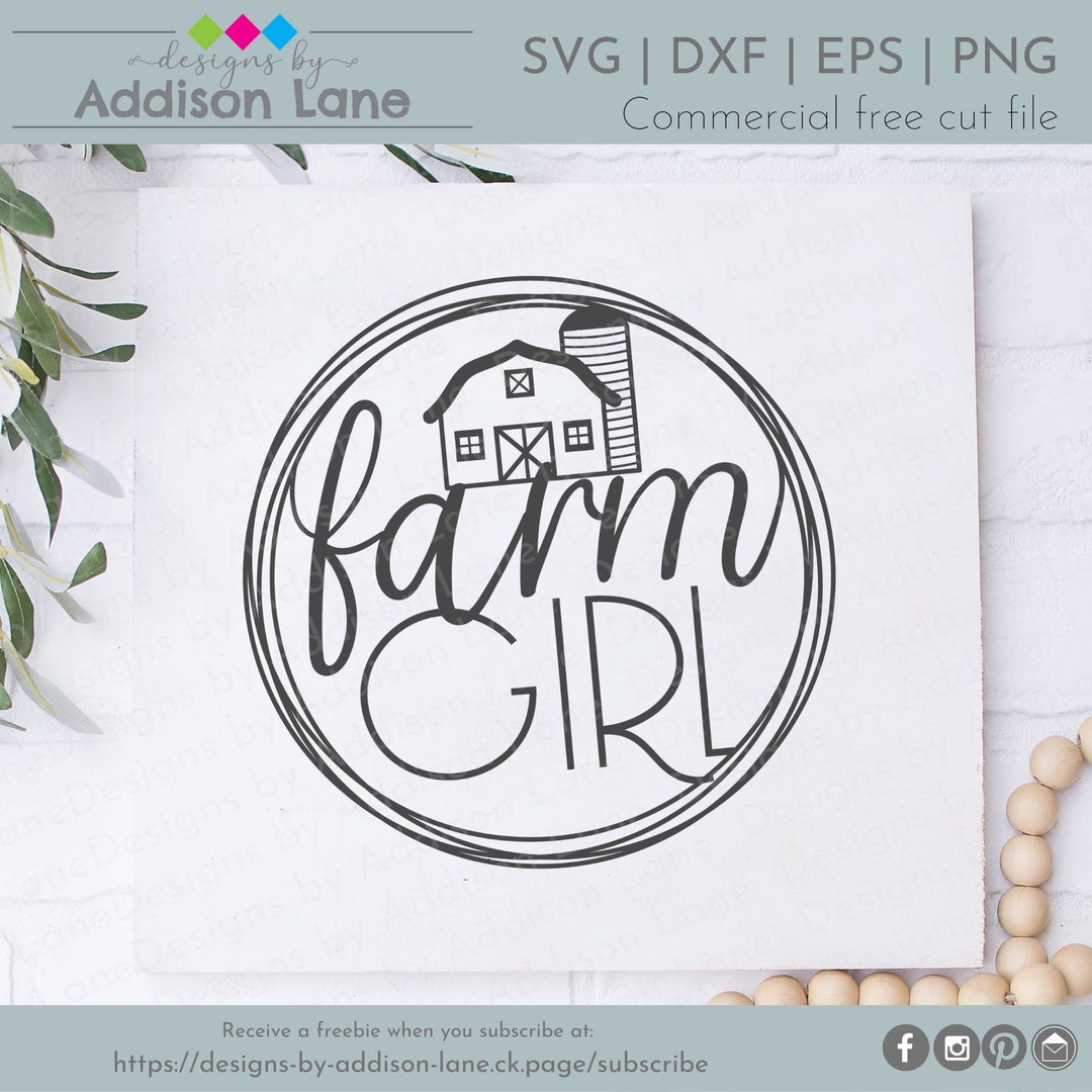 Farm Girl SVG - Live on A Farm SVG - Farmer SVG - Farmers Wife Svg ...