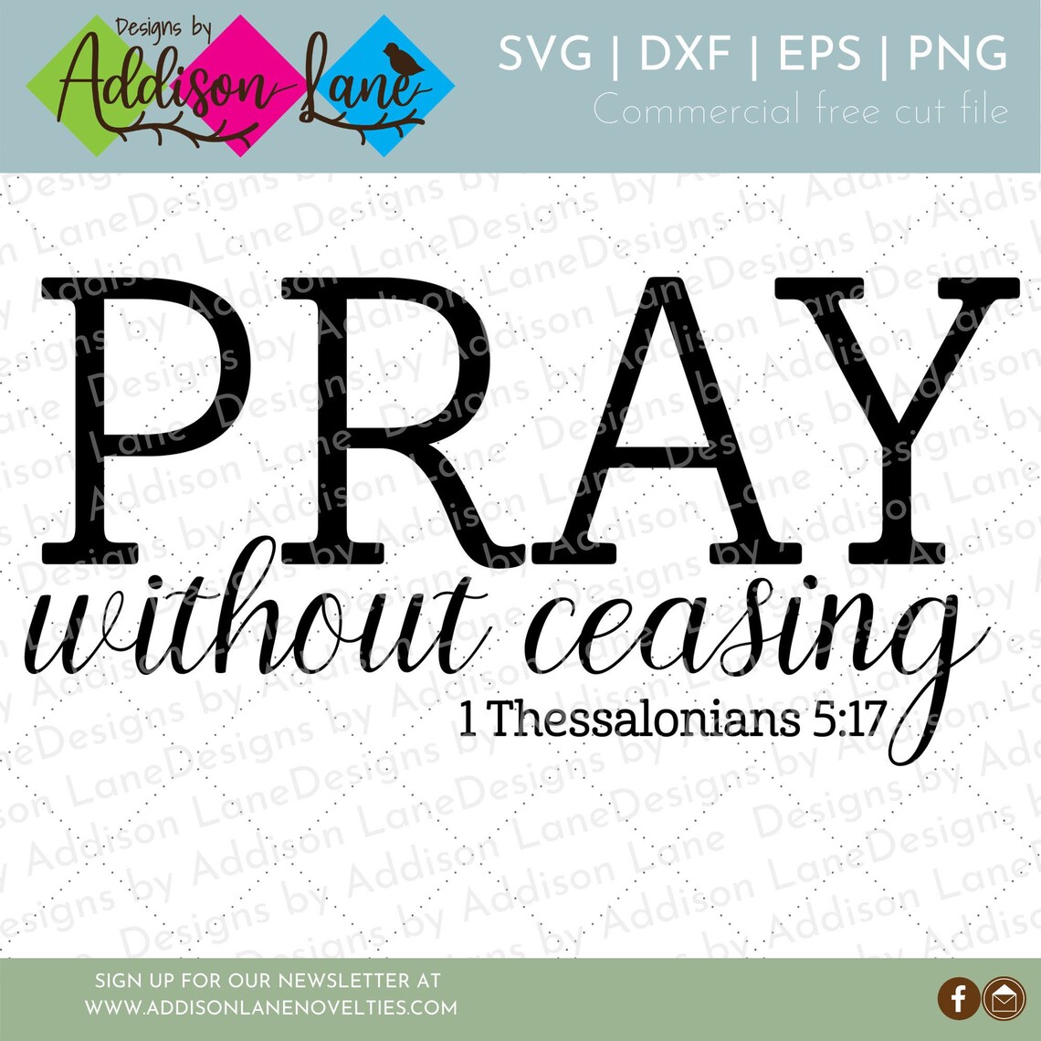 Pray without ceasing SVG Pray SVG Prayer SVG Christian | Etsy