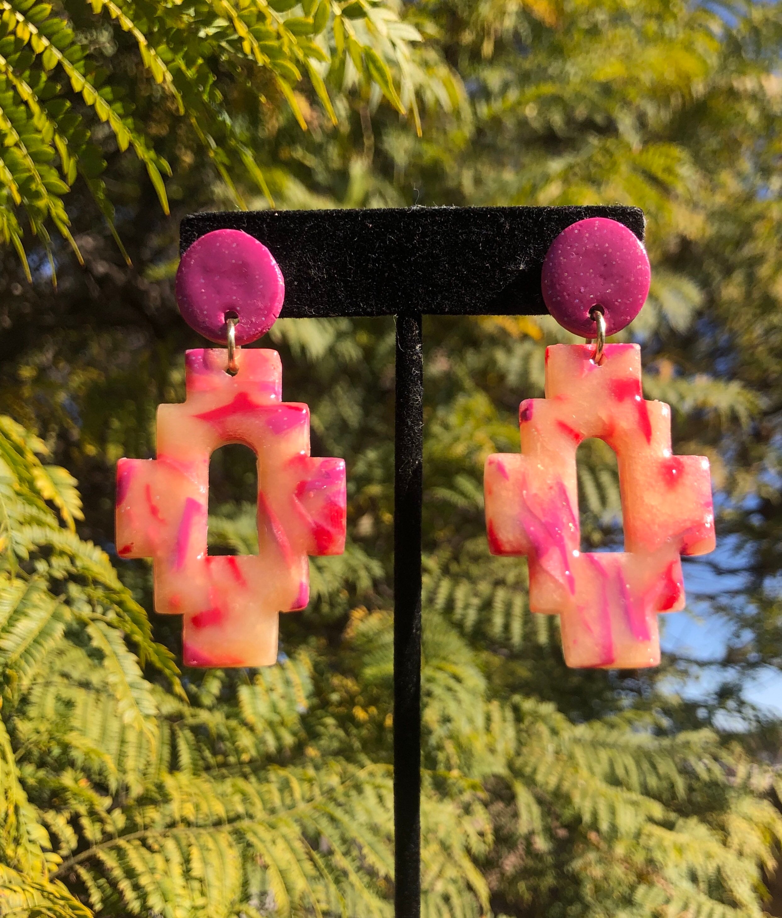 Valentines Day Earrings Polymer Clay Etsy