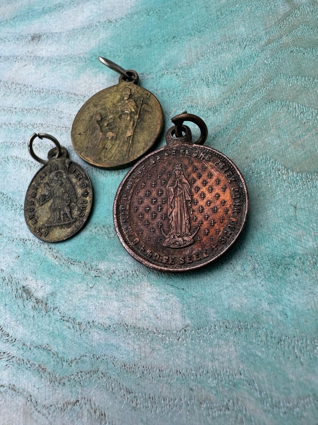 Rare Antique 19th Century Reliquary Bronze Metal Saint Blaise Antique ...