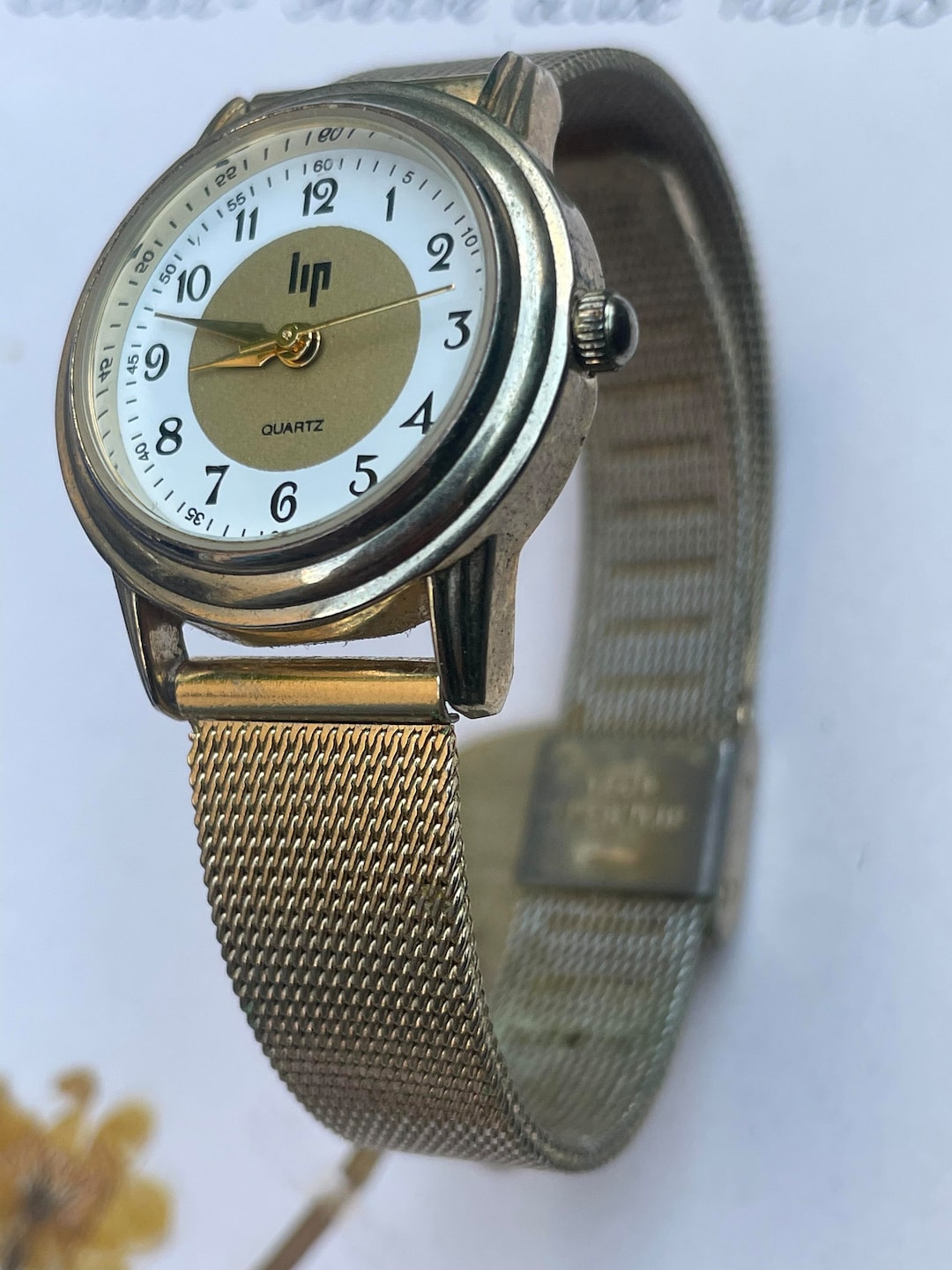French Vintage Lip Quartz Watch France With Gold Plated Stainless ...