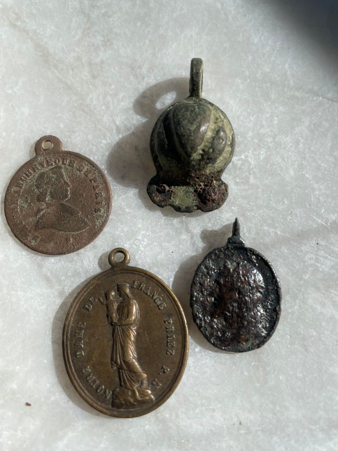Rare Antique 14th Century to 19th Century Reliquary Cross Medal ...