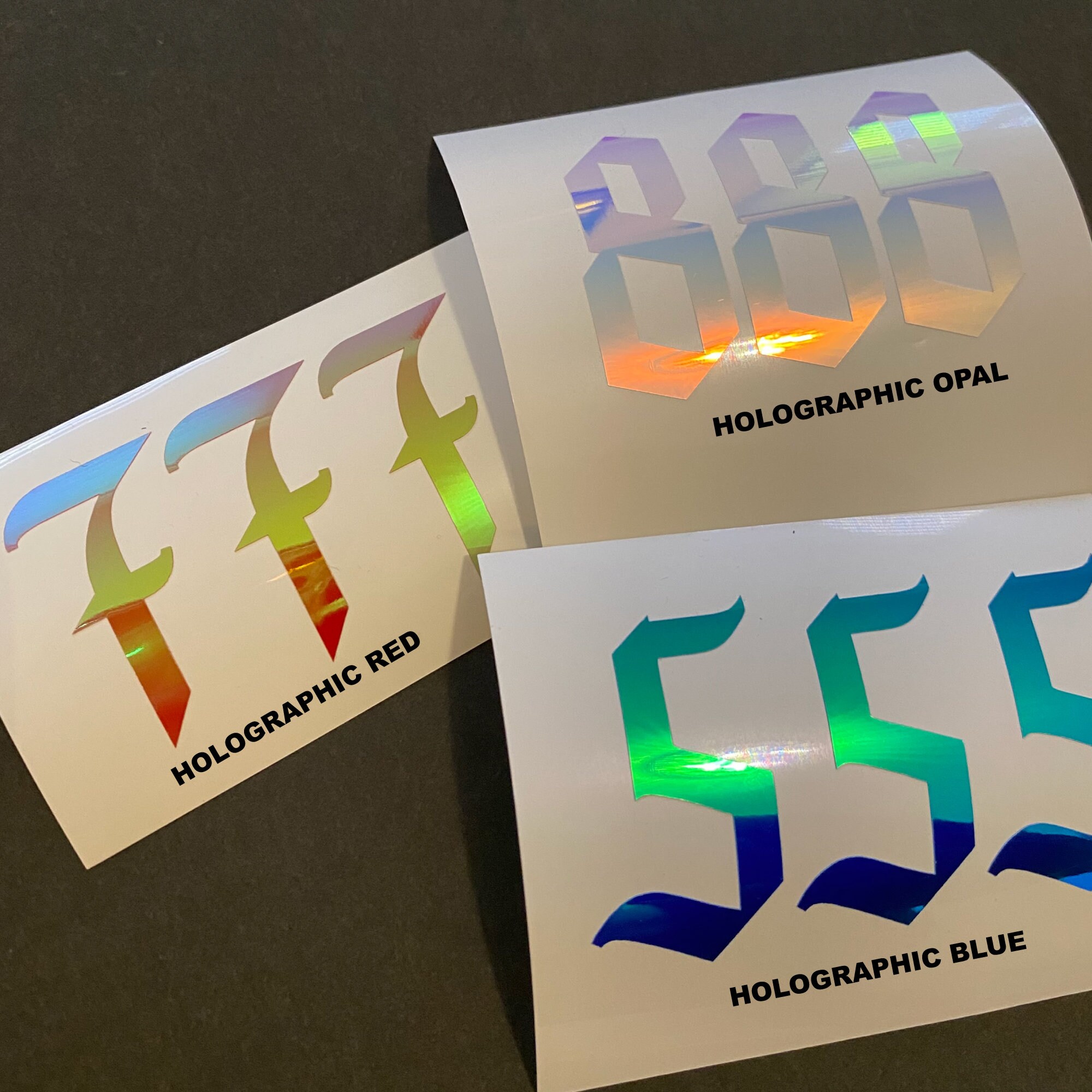 Angel Numbers Vinyl Decal Angel Number Sticker Old English - Etsy