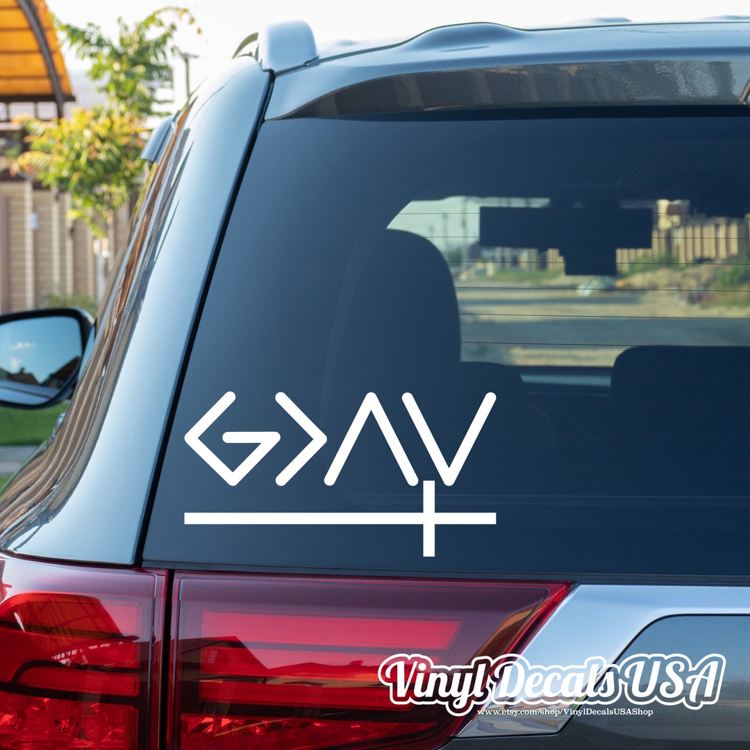 God is Greater Than the Highs and Lows Decal | Christian Sticker | God ...