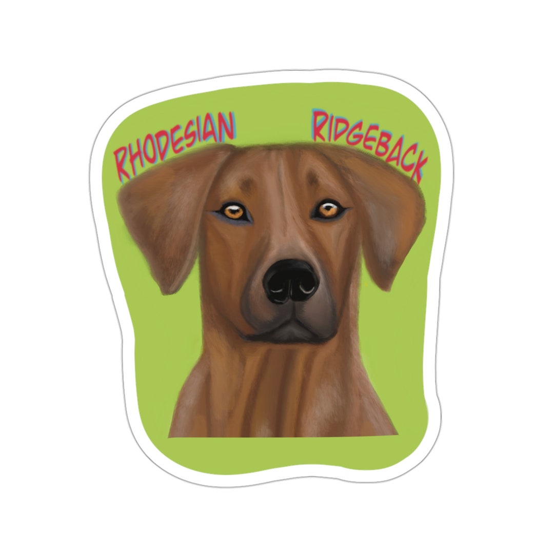 Rhodesian Ridgeback Digitally Painted Kiss Cut Sticker for Blue Heeler ...