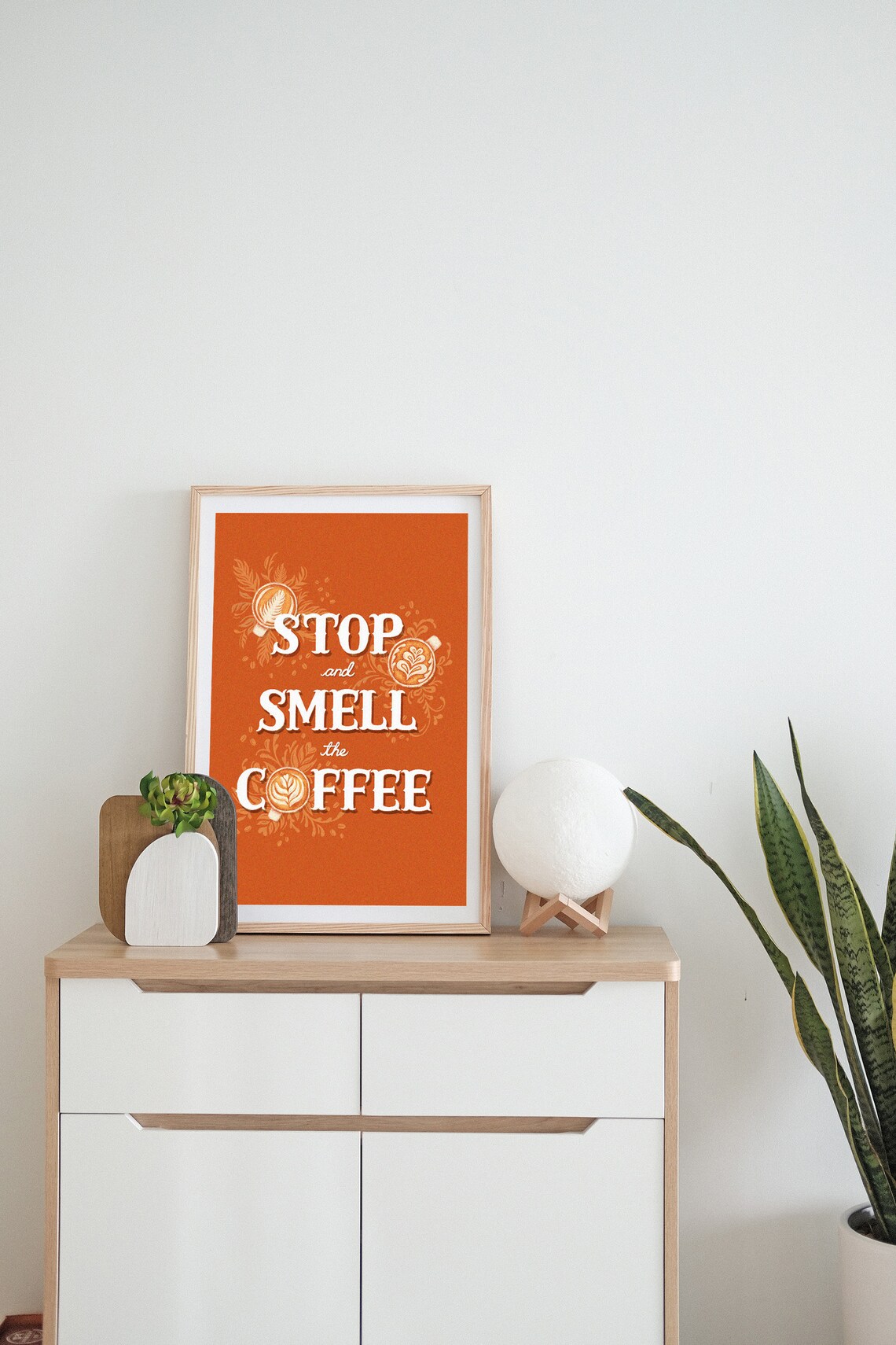 Stop and Smell the Coffee Quote Printable Poster | Instant Download - Etsy