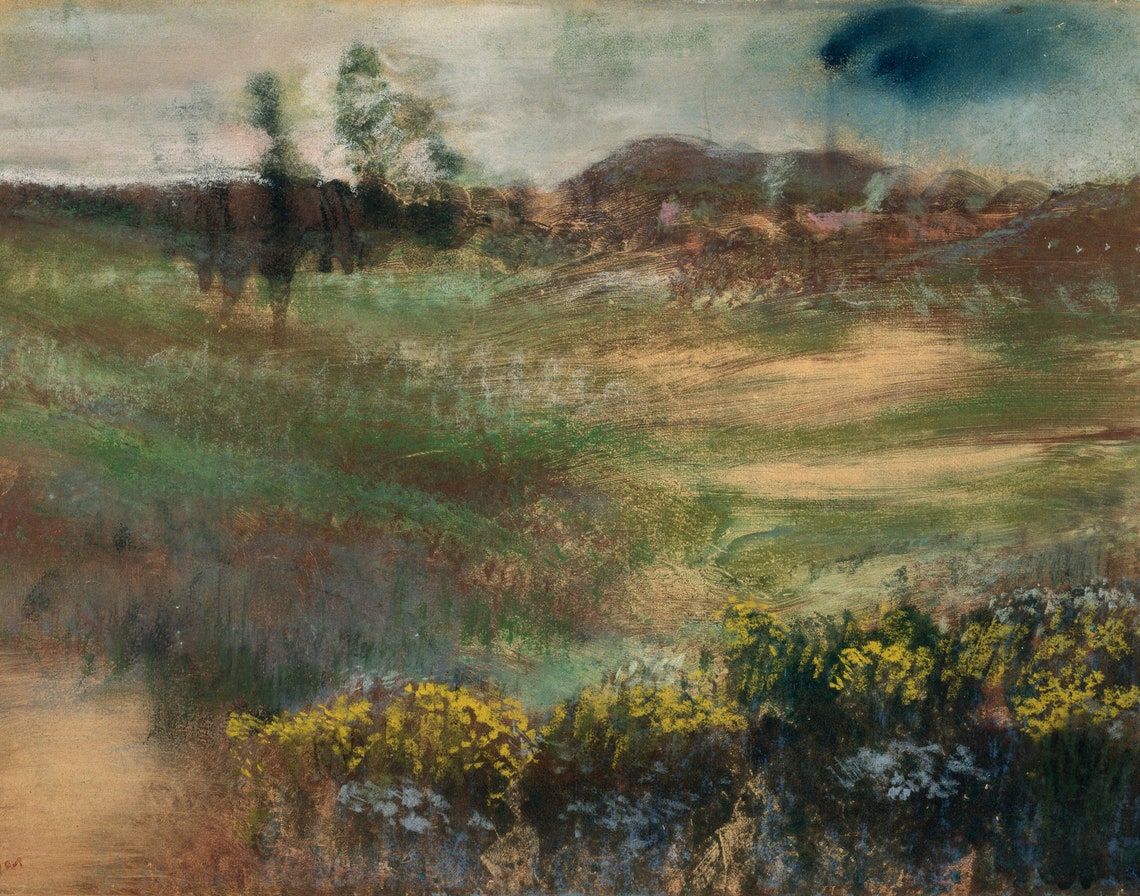 Abstract Landscape Instant Digital Download Vintage Oil | Etsy