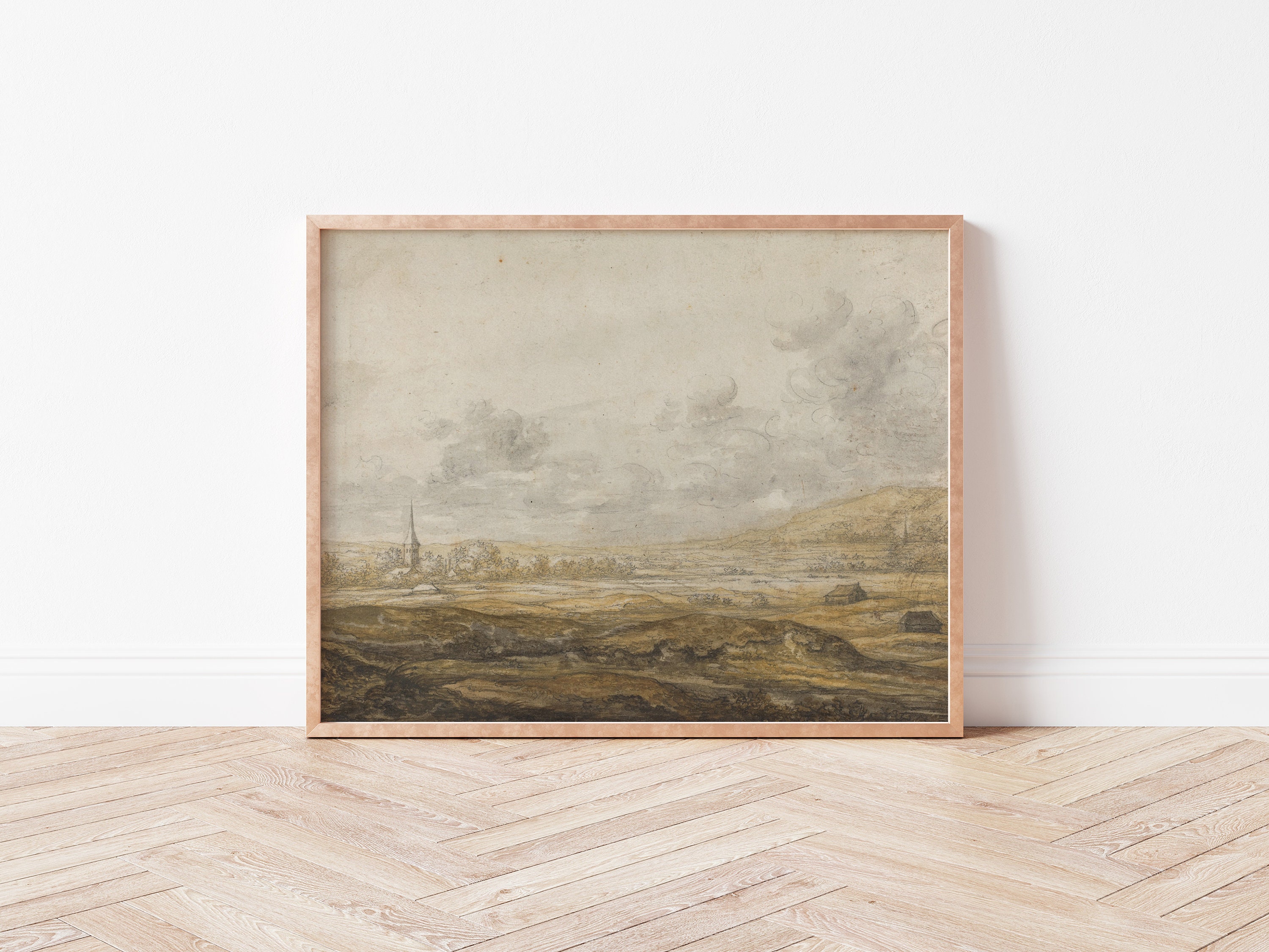 Prints Instant Digital Download Vintage Oil Painting Art Landscape Easy ...