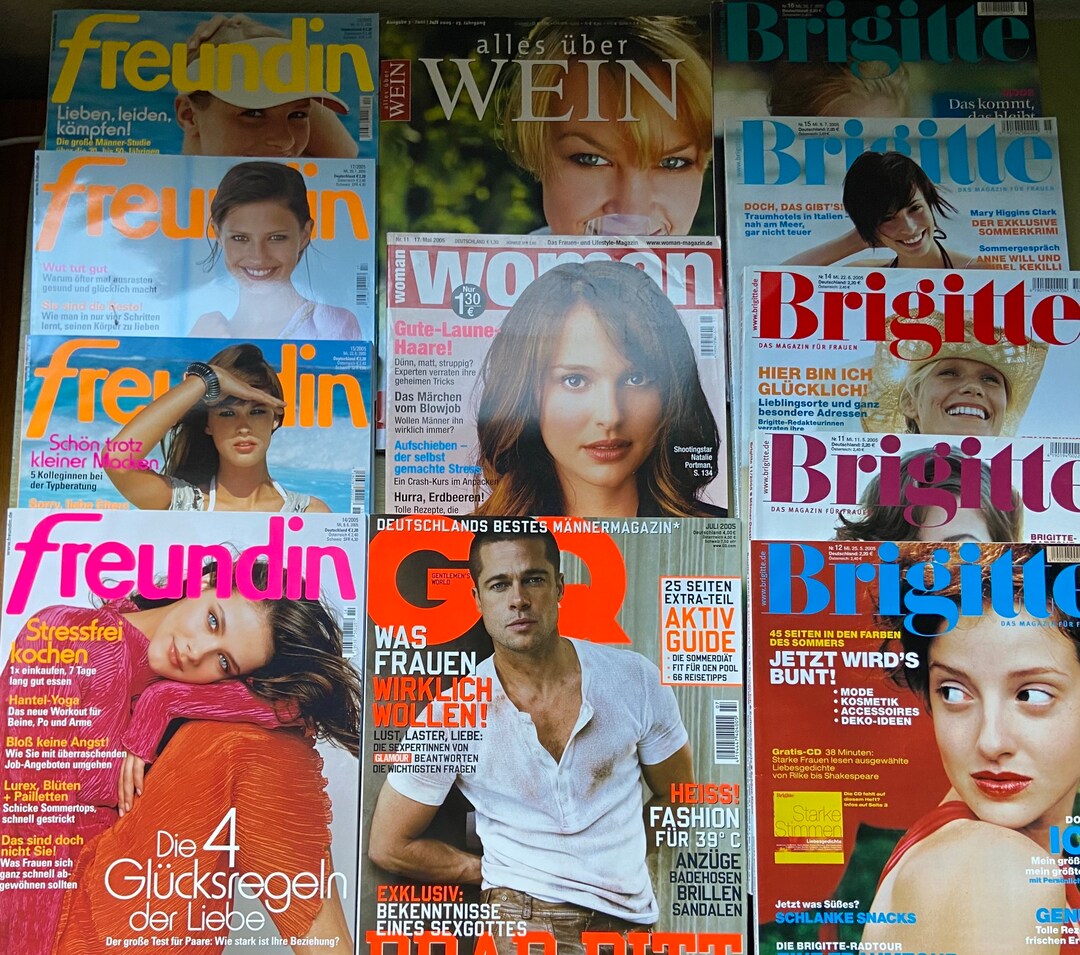 German Magazines for Collaging Lot of 5 - Etsy