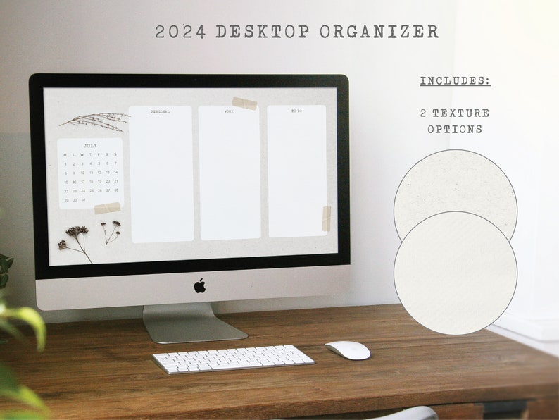 Desktop Organizer Wallpaper 2024. Includes Matching Folder Icons ...