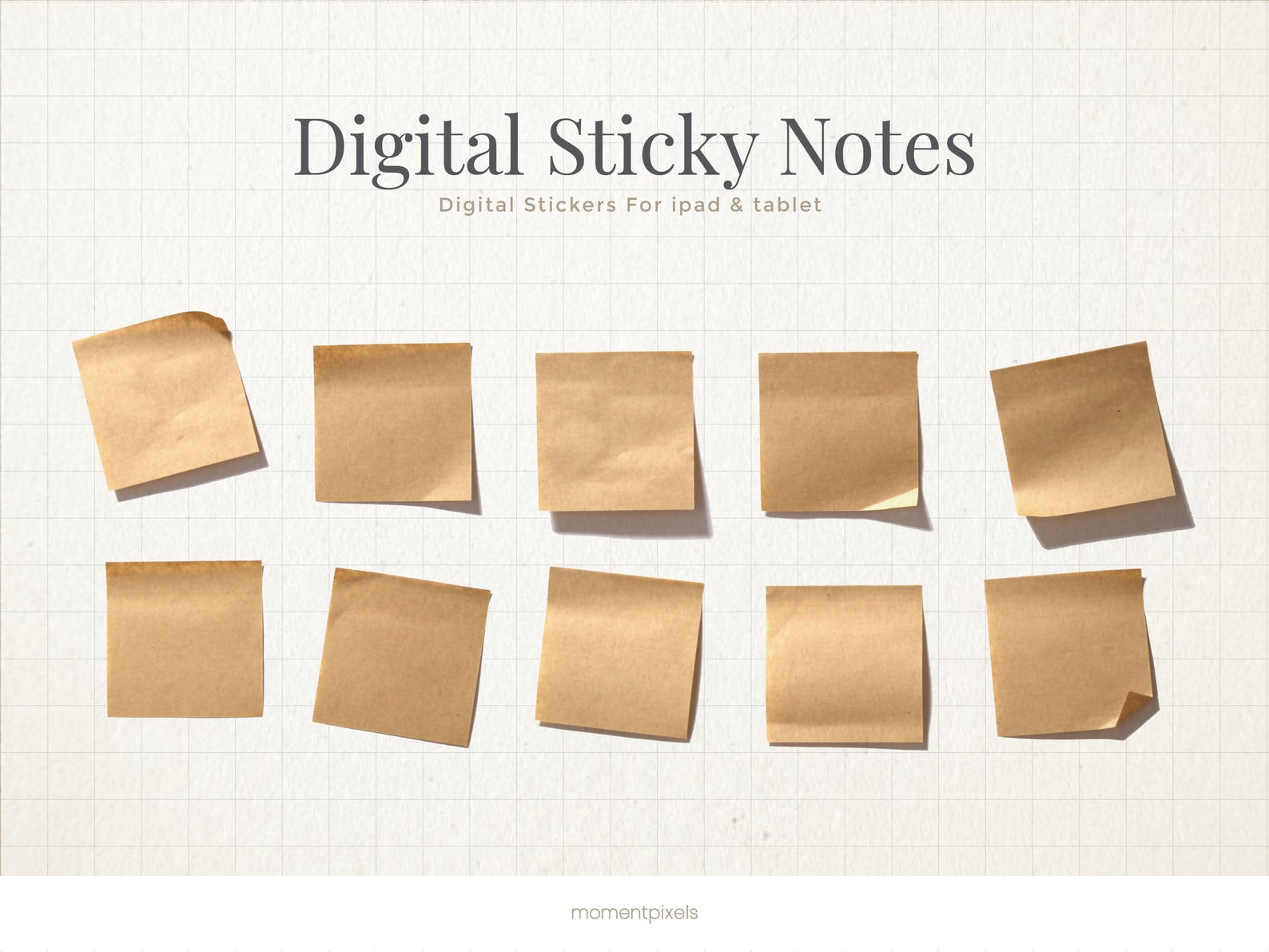 Digital Sticky Notes, Craft Sticky Notes, Digital Planner Stickers ...