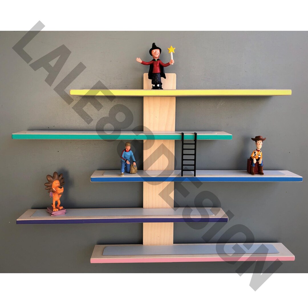 Wooden Tonie Shelf – Magnetic, Colorful | Storage for Tonie Figures ...