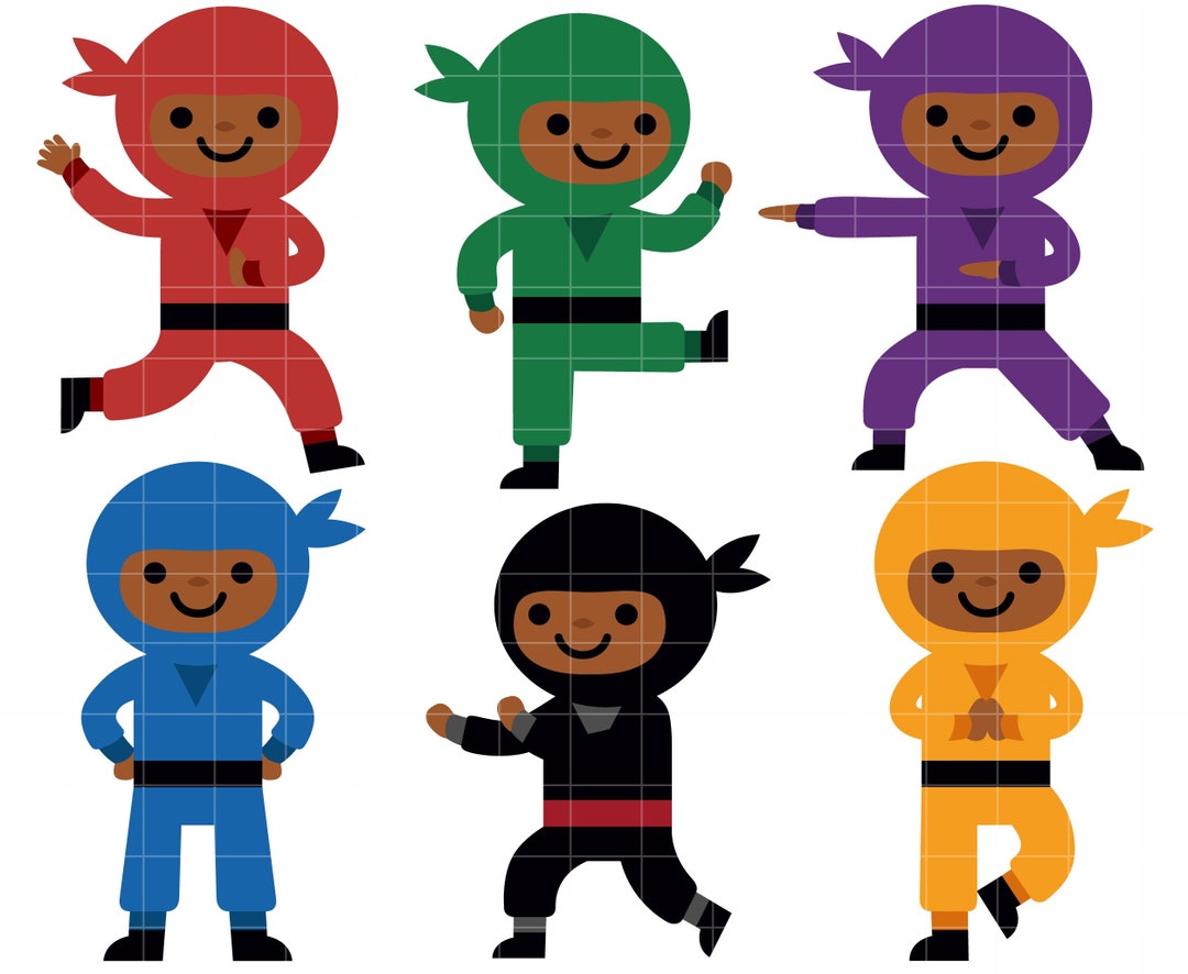 Ninja / Clipart / Digital Image - Etsy