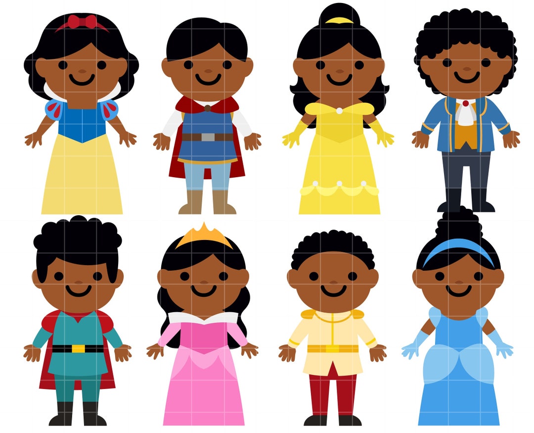 Digital Image / Prince / Princess Clipart - Etsy