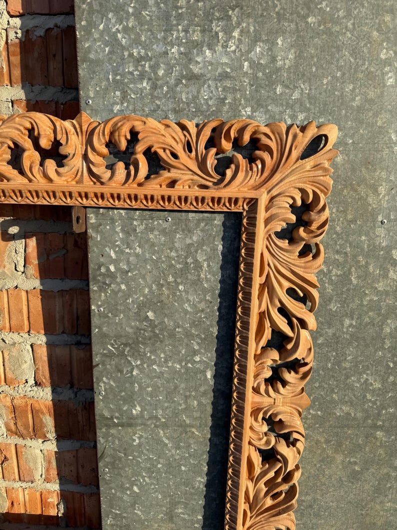 Hand-carved Baroque Wood Frame – Ornate Vintage Style Wall Decor ...