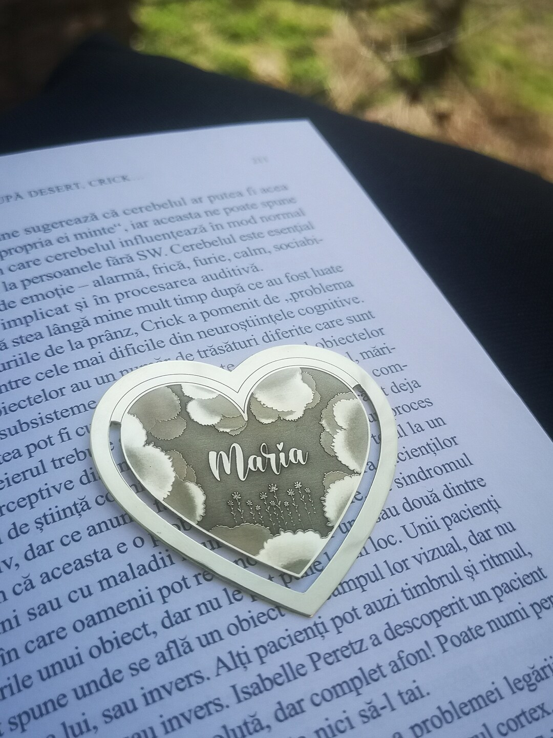 Personalized Brass Bookmark With Custom Name Elegant Metal Book Marker ...