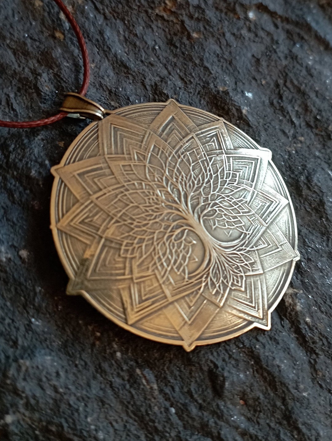 Tree of Life Pendant: Yggdrasil Necklace, Sacred Tree Amulet - Etsy