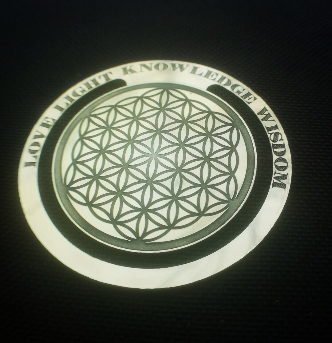 Flower of Life Brass Bookmark Sacred Geometry, Wisdom Love Light ...
