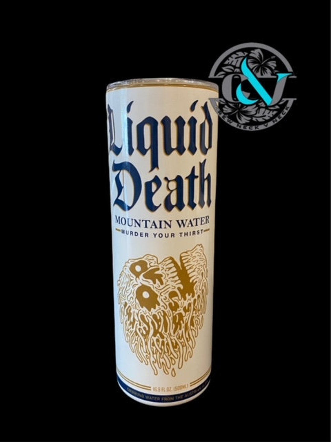 Liquid Death Gold White 20oz Tumbler - Etsy
