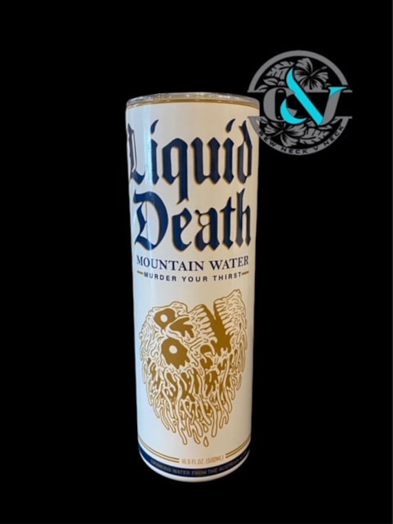 Liquid Death Gold White 20oz Tumbler | Etsy
