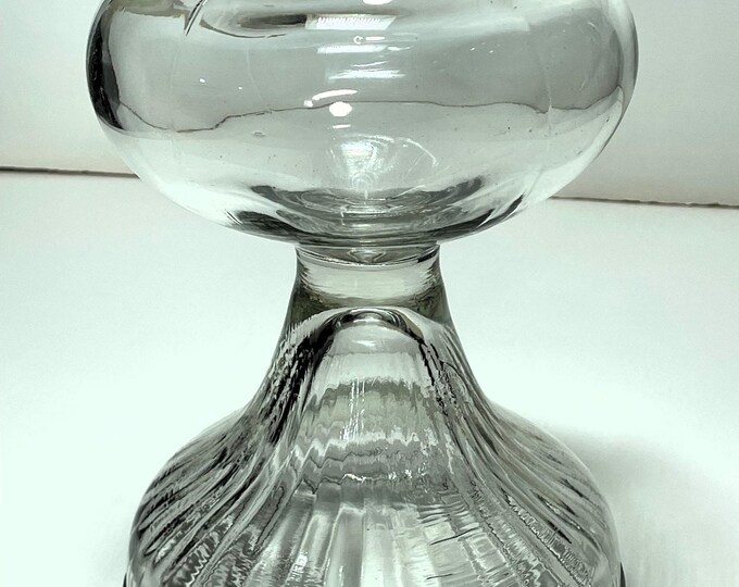 Antique Glass Kerosene Oil Lamp Base - Etsy