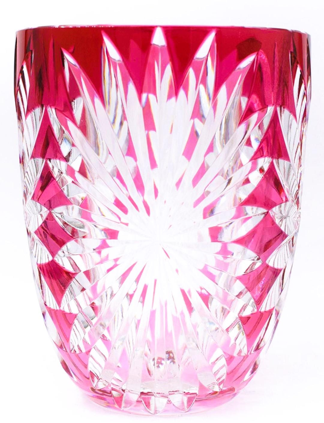 Vintage Val St. Lambert Crystal Vase - Etsy
