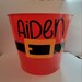 Personalized Santa Bucket-christmas-christmas Bucket-santa Belt Bucket ...