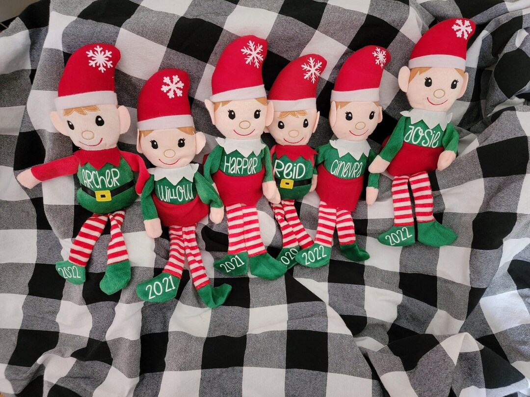 Personalized Christmas Elves-christmas Stuffed Animals-elf on - Etsy