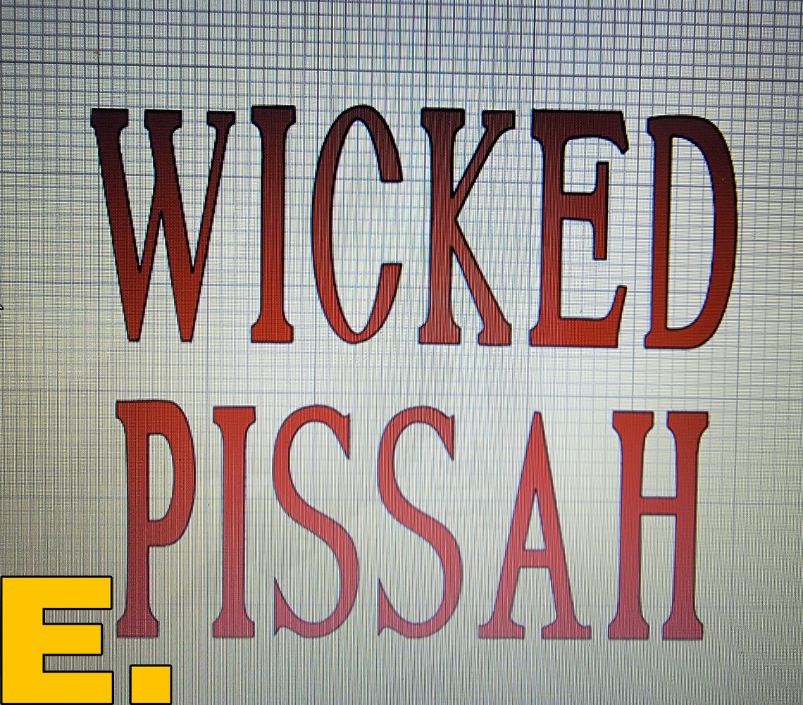 WICKED PISSAH Decal | Etsy