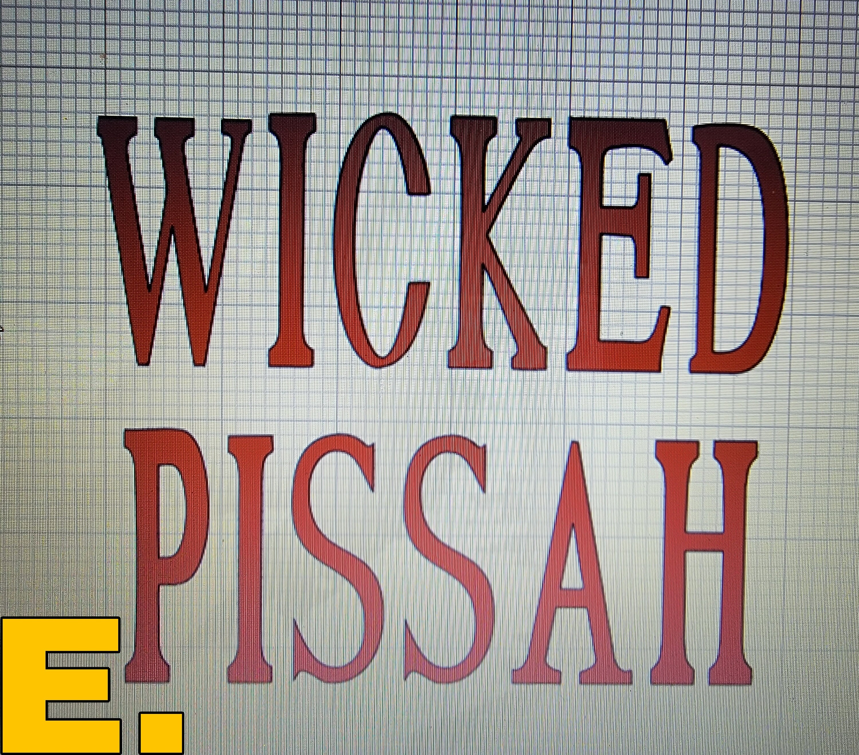 WICKED PISSAH Decal - Etsy