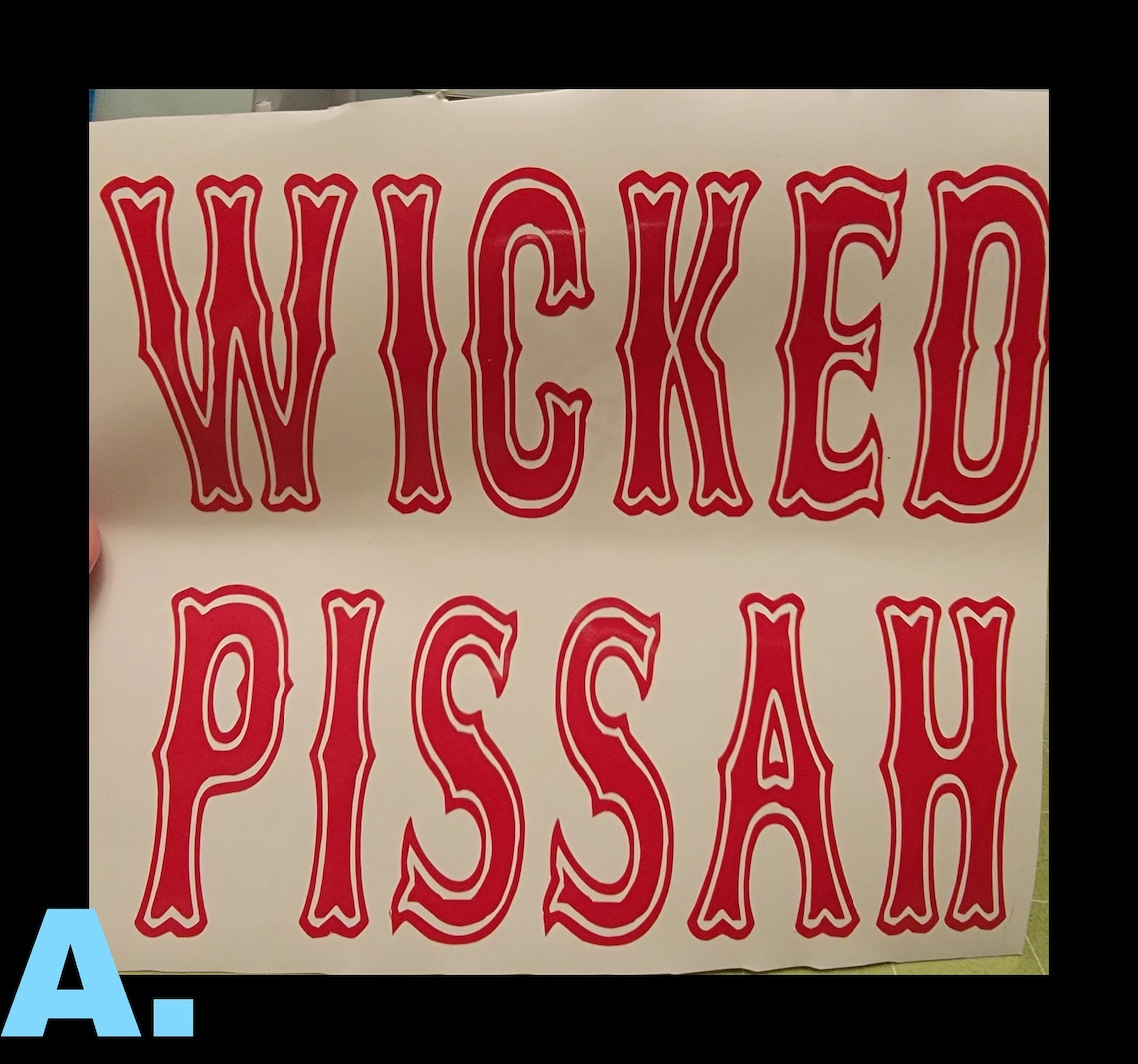 WICKED PISSAH Decal | Etsy