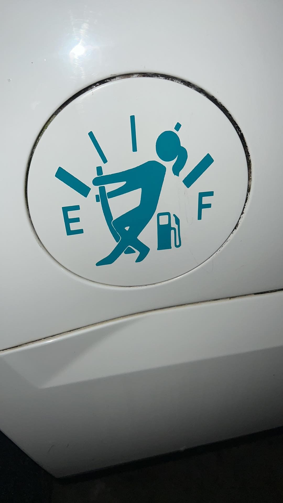 Gas Tank Decal-low on Gas Decal-low Fuel Gauge Decal-empty Gas Tank ...