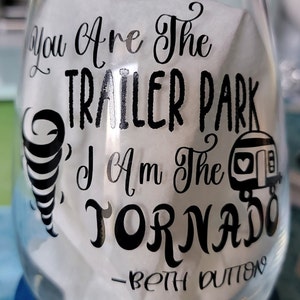 Yellowstone Wine Glasses-beth Dutton-rip-rip Loves Beth-trailer Park ...