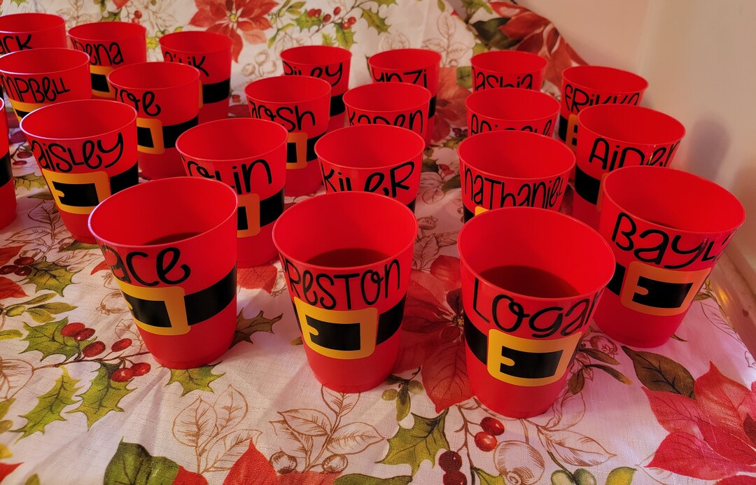 Personalized Santa's Belt Cup-christmas Cup -holiday Cup-kid Cup ...