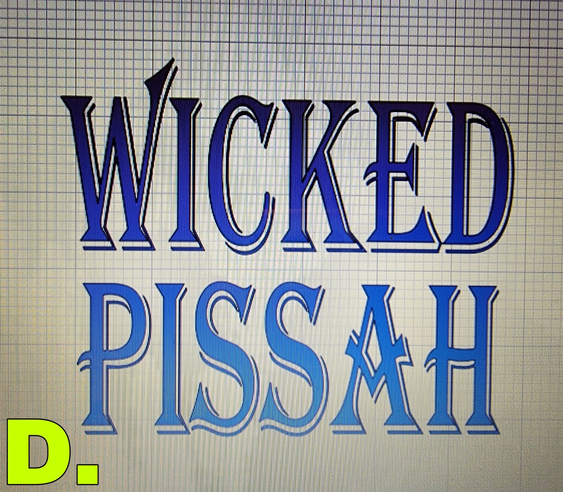 WICKED PISSAH Decal | Etsy